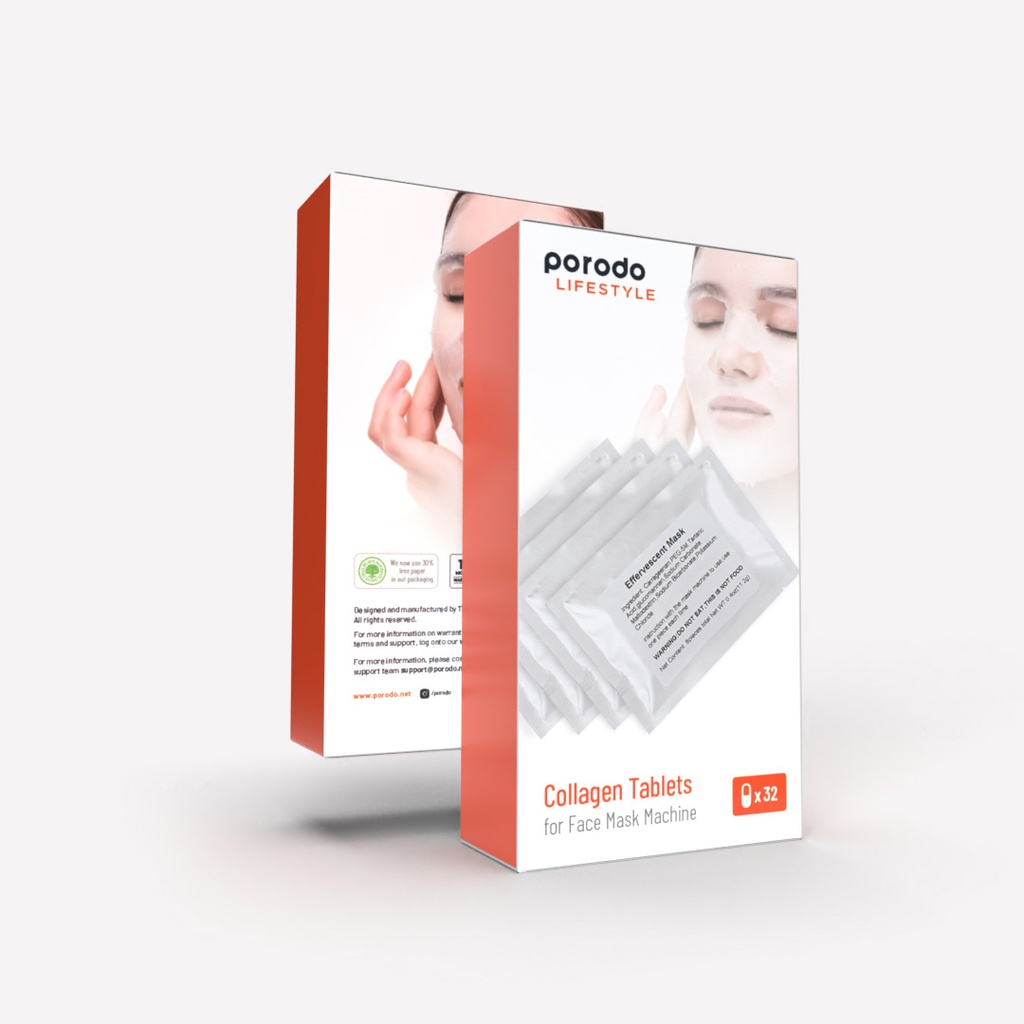 Porodo Collagen Tablets for Face Mask Machine (x32)