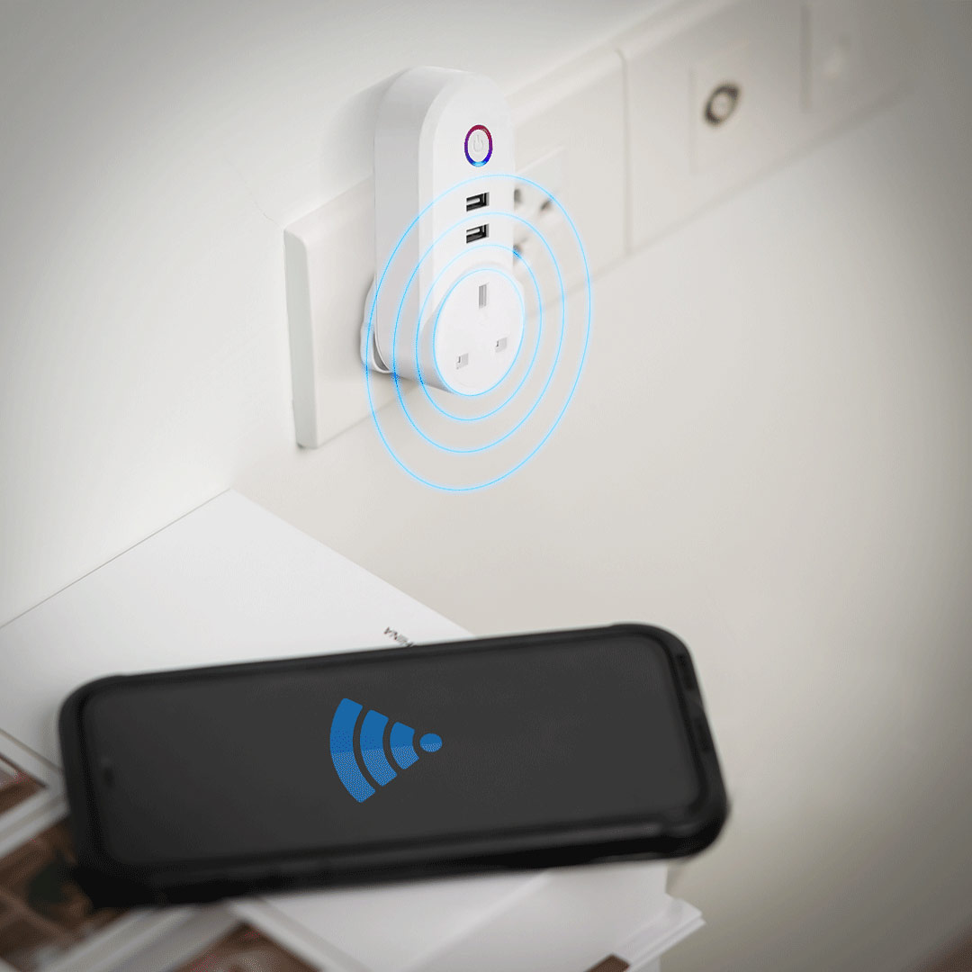 Porodo Smart Wi-Fi Plug with USB Charger | Porodo