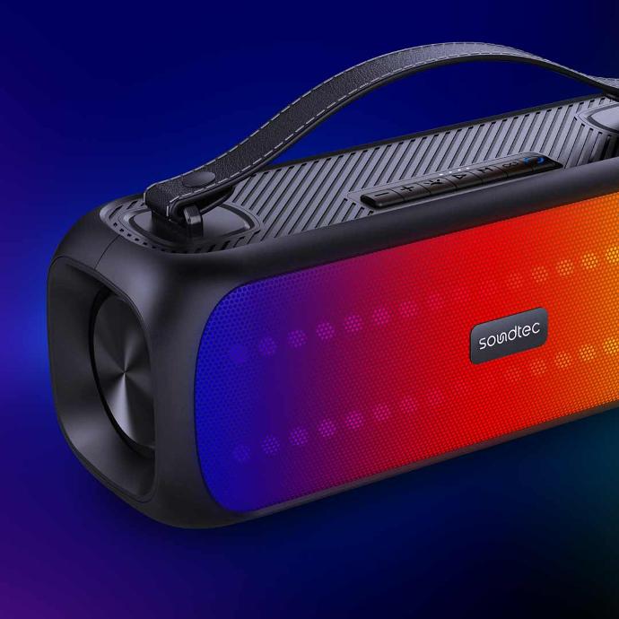 Porodo SOUL Soundtec Portable Bluetooth Speaker with RGB