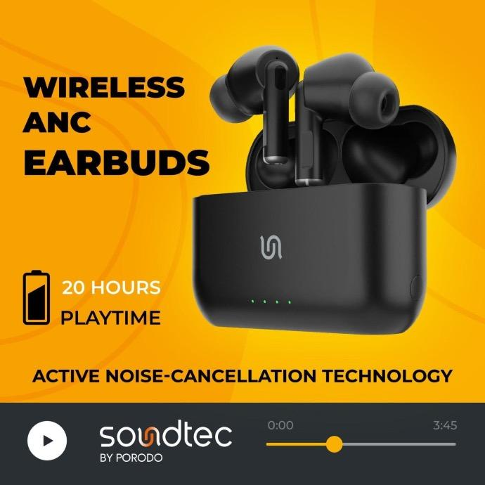 Porodo Soundtec Wireless ANC In-Ear Earbuds