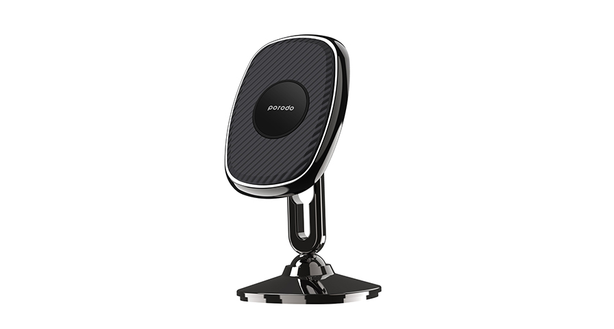 Porodo Stereoscopic Rotation Magnetic Car Mount - Black