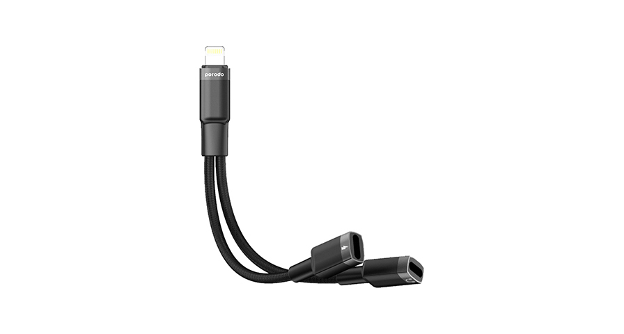 Porodo 2in1 Lightning Converter Adapter