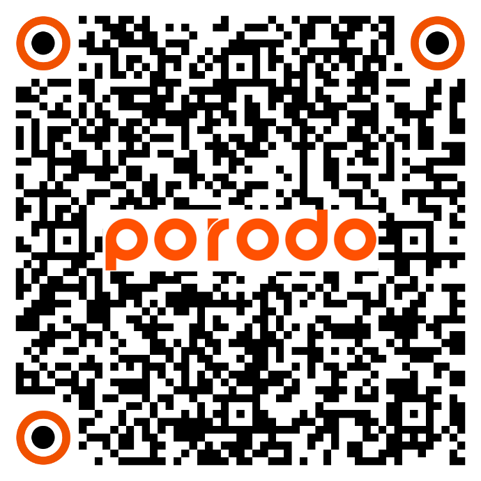 Porodo Android TV Box: 1080P, 2GB RAM, 8GB ROM, 4K Support - Black