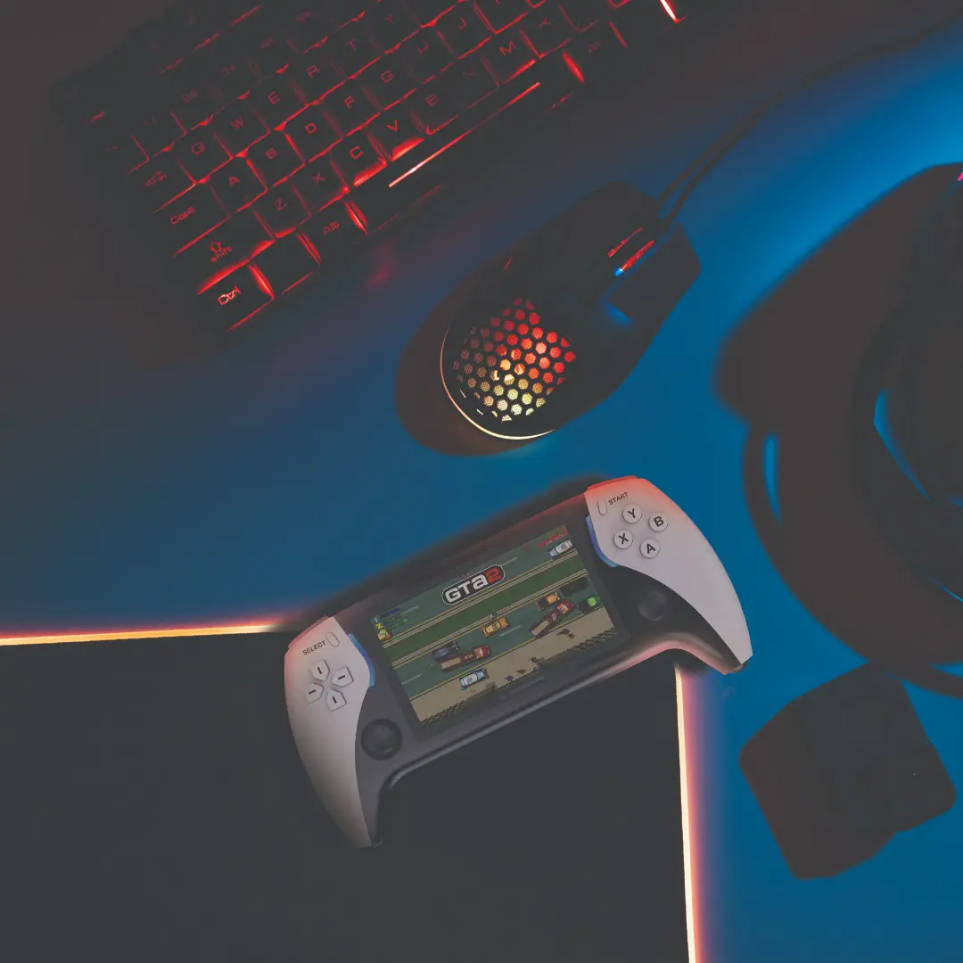 Porodo Gaming Arcade X Game Console - Black and White