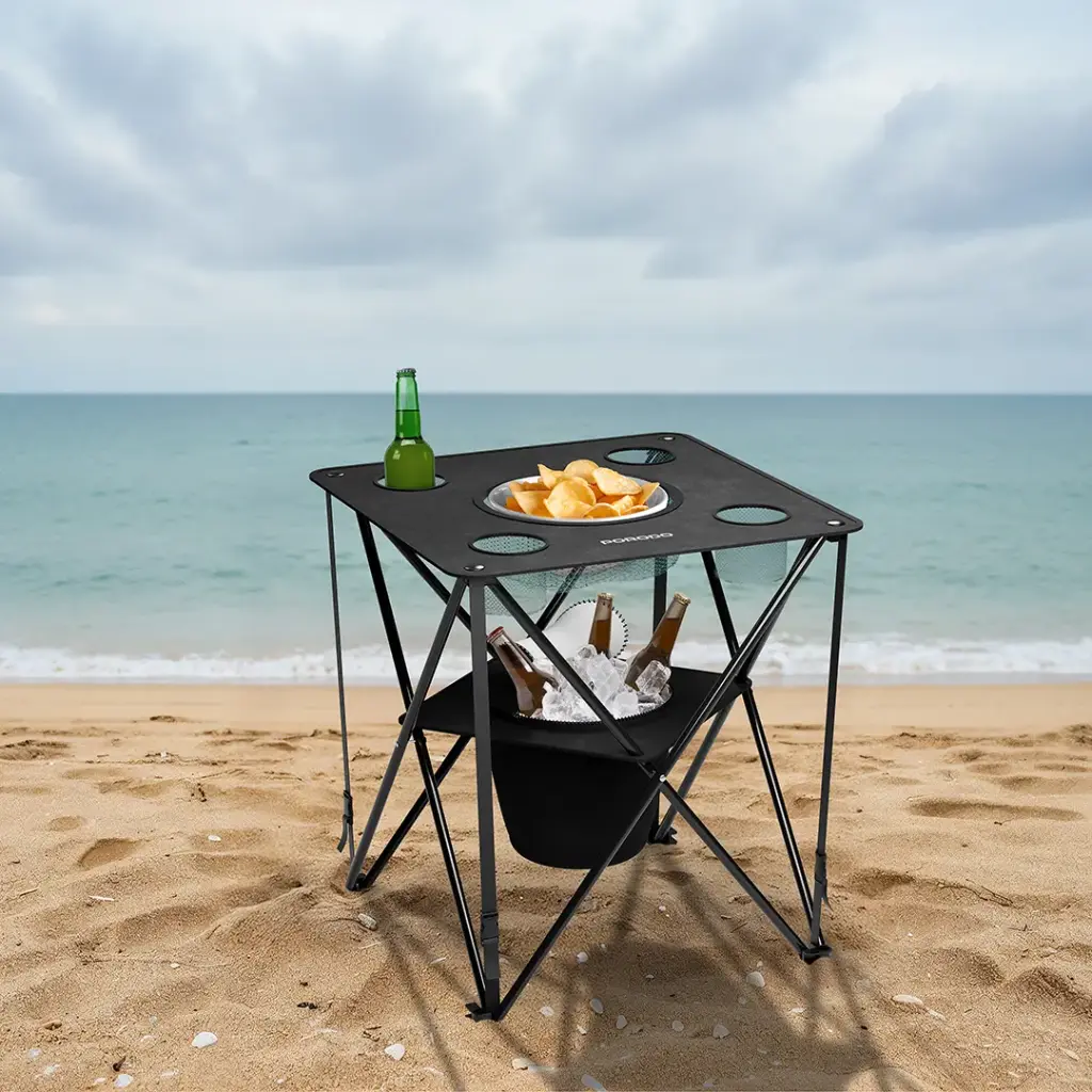 Porodo Lifestyle Outdoor Companion Foldable Camping Table - Black