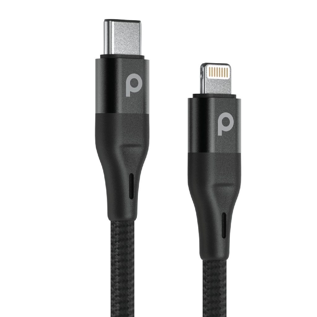 Braided USB-C to Lightning Cable PD 1.2M 9V(Aluminum) - Porodo